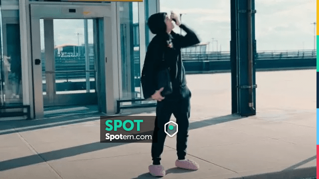 Nike All Black Fleece Joggers worn by Lil Mabu in Lil Mabu - BANG! BANG ...