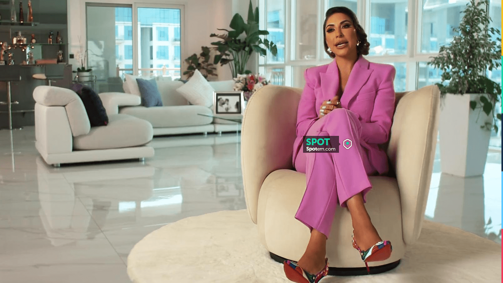 Alex Perry Dallin High Rise Straight Cropped Pants worn by Taleen Marie ...