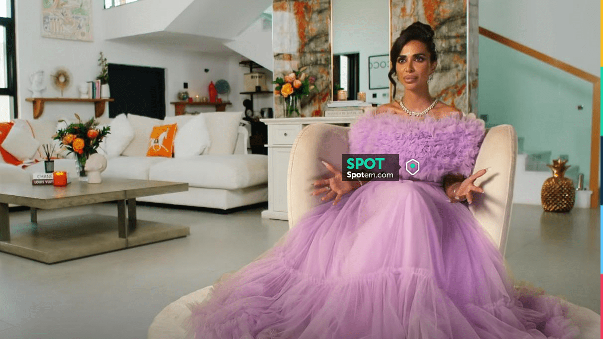 Aavva Corset Body with Sheering Off shoulder Tulle Dress worn by Sara ...