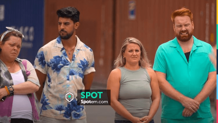 H&M Patterned Resort Shirt worn by Neesh Riaz as seen in The Mole ...