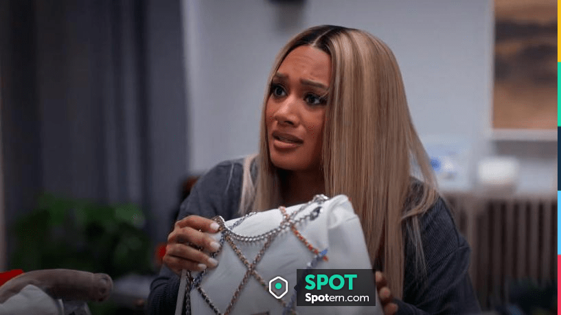 I.N.C. International Concepts Soft Ajae Multicolored Chain Shoulder Bag worn by Daniella 'Danni ...