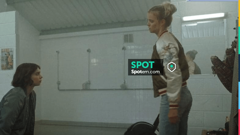 H&M Satin Bomber Jacket worn by Andie Bell (India Lillie Davies) as ...