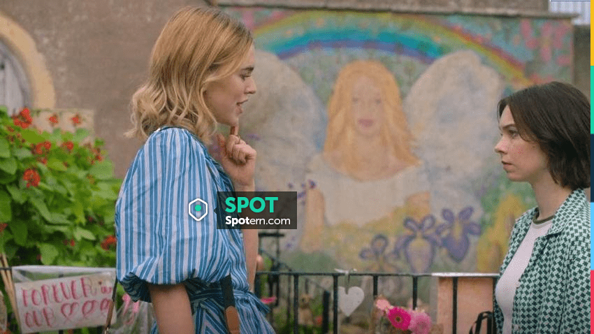 H&M Balloon Sleeve Blouse worn by Becca Bell (Carla Woodcock) as seen ...