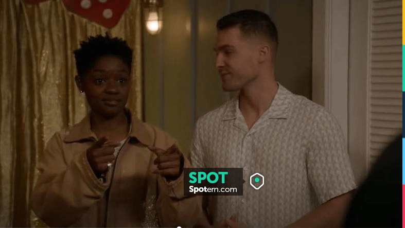 Rag & Bone Printed Resort Avery Relaxed Fit Button Down Shirt worn by ...