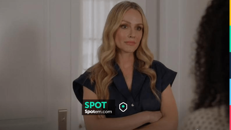 Callas Milano Brando Sleeveless Button-Down Shirt worn by Laura Fine ...