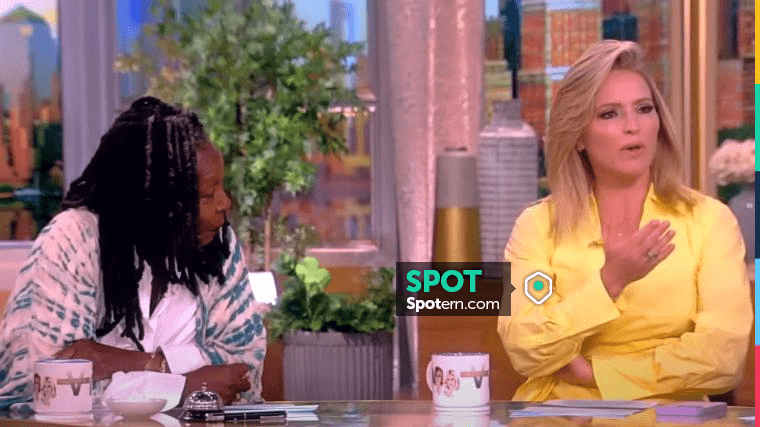 Robe en bruyère Simkhai portée par Sara Haines comme on le voit dans ...