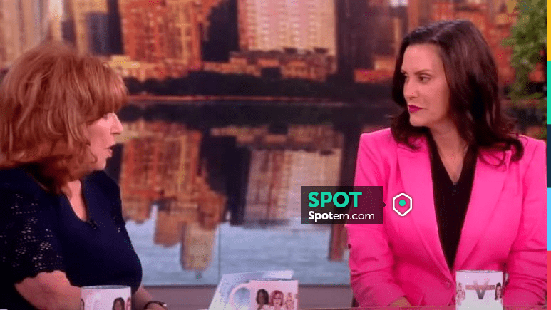 Cinq a Sept Louisa Peak Stretch Denim Blazer worn by Gretchen Whitmer ...