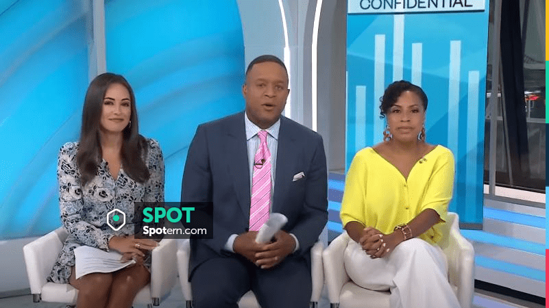 Veronica Beard Riggins Robe boutonnée florale sur le devant portée par ...