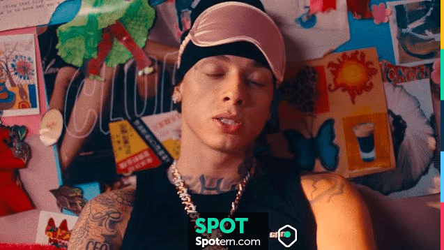 6PM Black 6PM Tank Top worn by Central Cee in Ice Spice, Central Cee ...