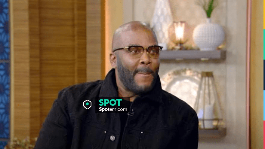 Louis Vuitton Embroidered-denim-Blouson worn by Tyler Perry as seen in ...