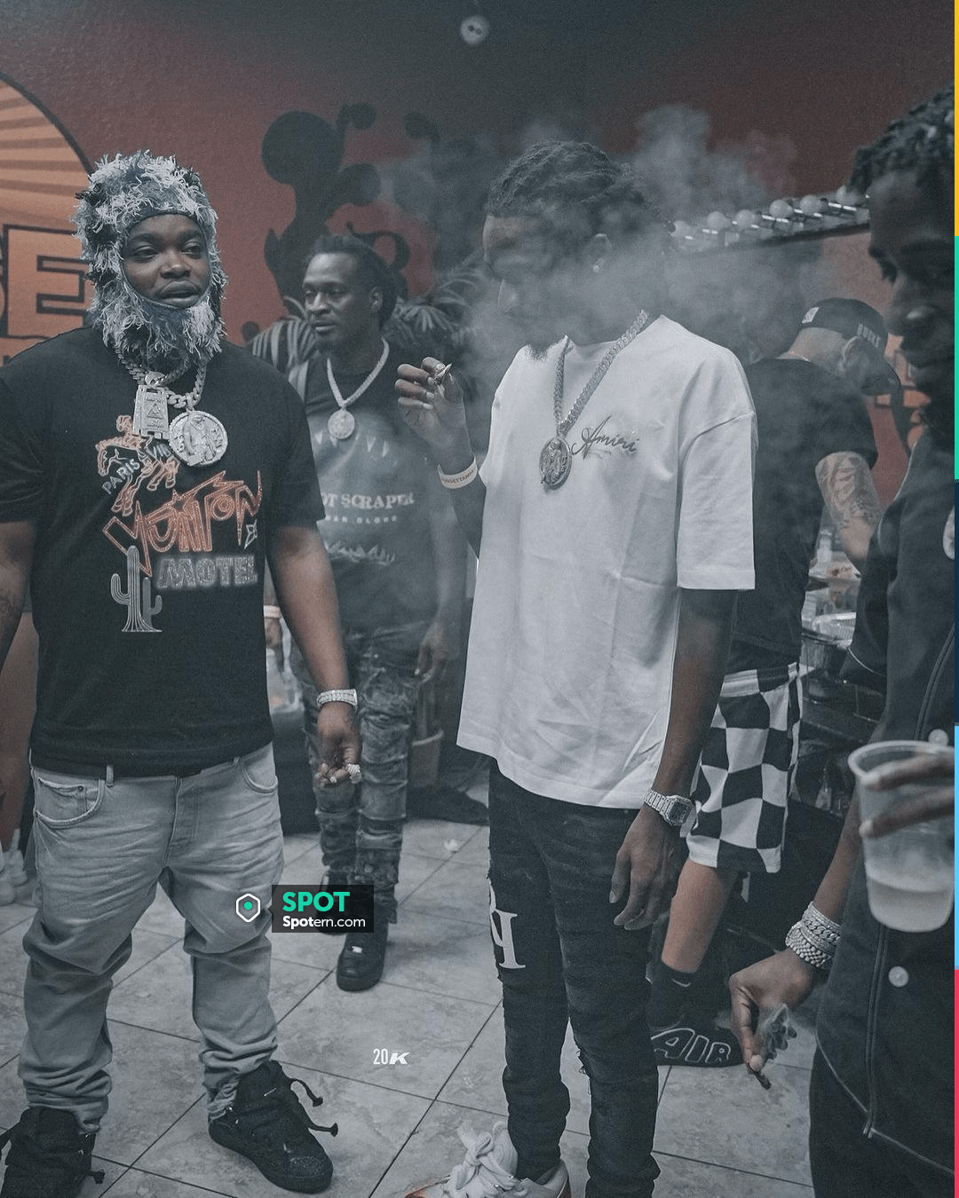 Purple Light Indigo Contrast Seam P001 Jeans worn by BossMan Dlow on ...