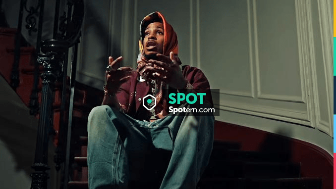 Kidsuper Studios Burgundy Nude Stitched Shirt worn by DDG in DDG - She ...