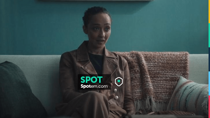 L'Agence Laverne Crop Biker Jacket worn by Barbara Sabich (Ruth Negga ...