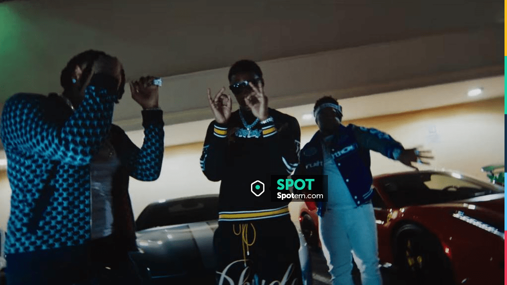 Rhude Black & Yellow Eagle Knit Sweater worn by Rob49 in Rob49 ...