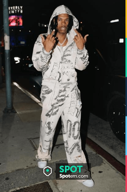 Sneakers Nike Air Force 1 Low 07 « White On White » portées par Lil ...