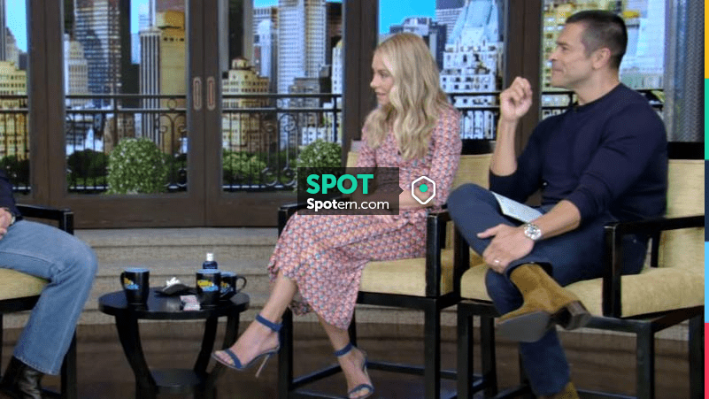 Abigail Printed Silk-voile Wrap Dress worn by Kelly Ripa as seen in ...