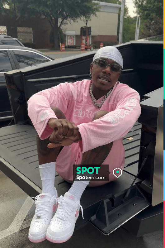 Chrome Hearts Pink Mesh Love You Shorts porté par DaBaby sur le compte ...