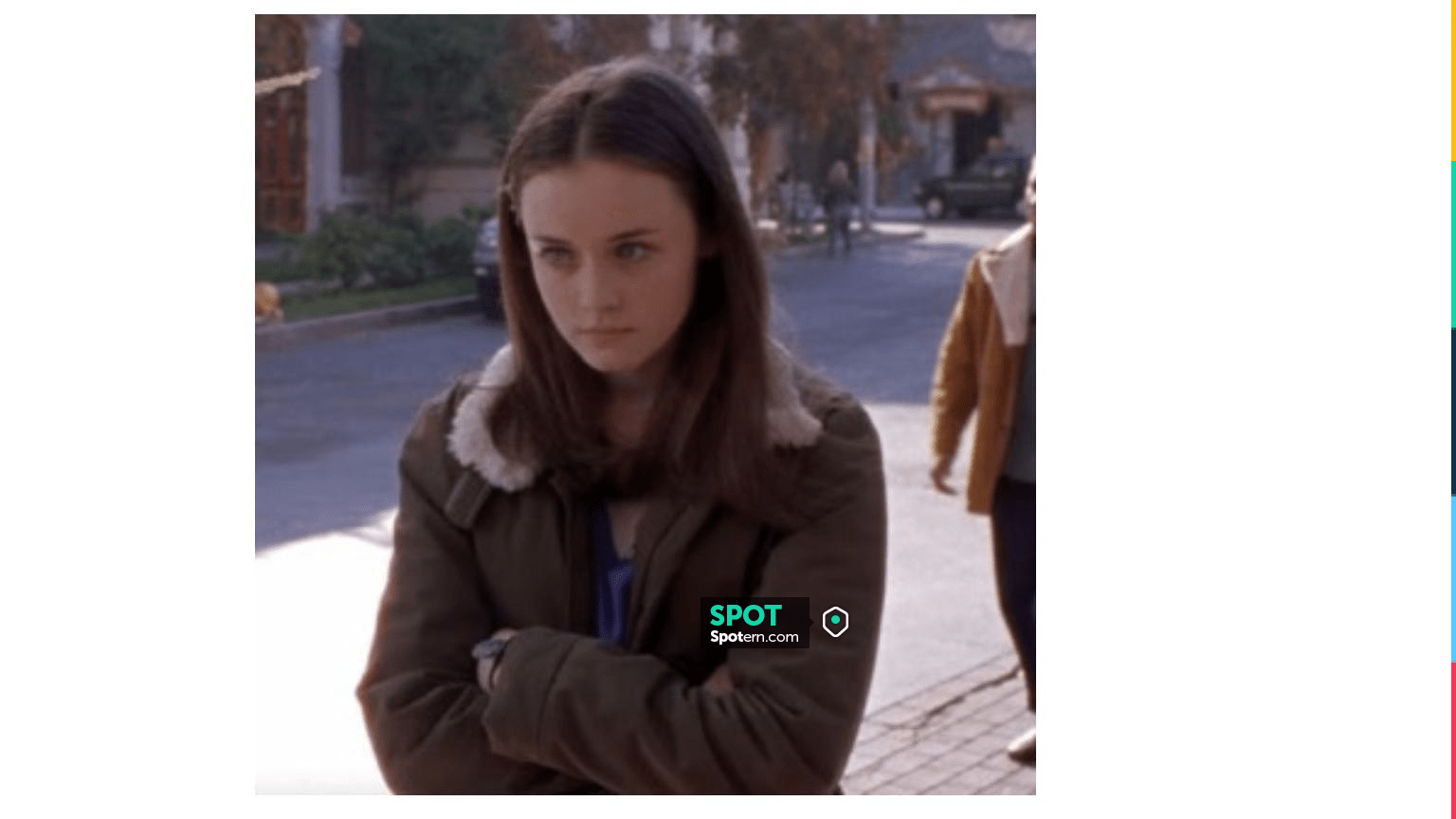 Veste en fausse fourrure de Rory Gilmore (Alexis Bledel) dans Gilmore ...