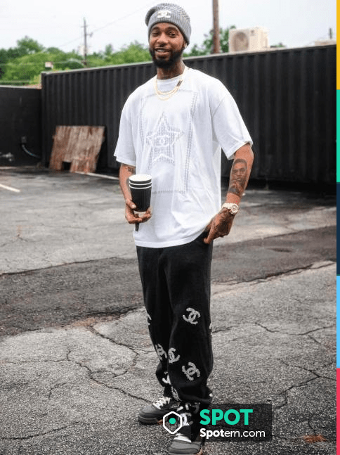 Jordan 5 Retro x Off-White Muslin portée par Key Glock sur le compte ...