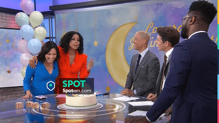 Vestido Simkhai Melba usado por Jo Ling Kent visto en CBS Mornings el ...