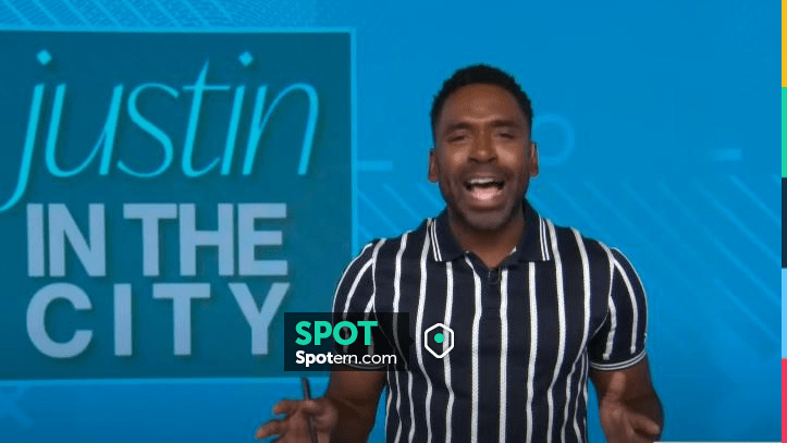 Ted Baker Kimbell Braided Stripe Polo worn by Justin Sylvester as seen ...