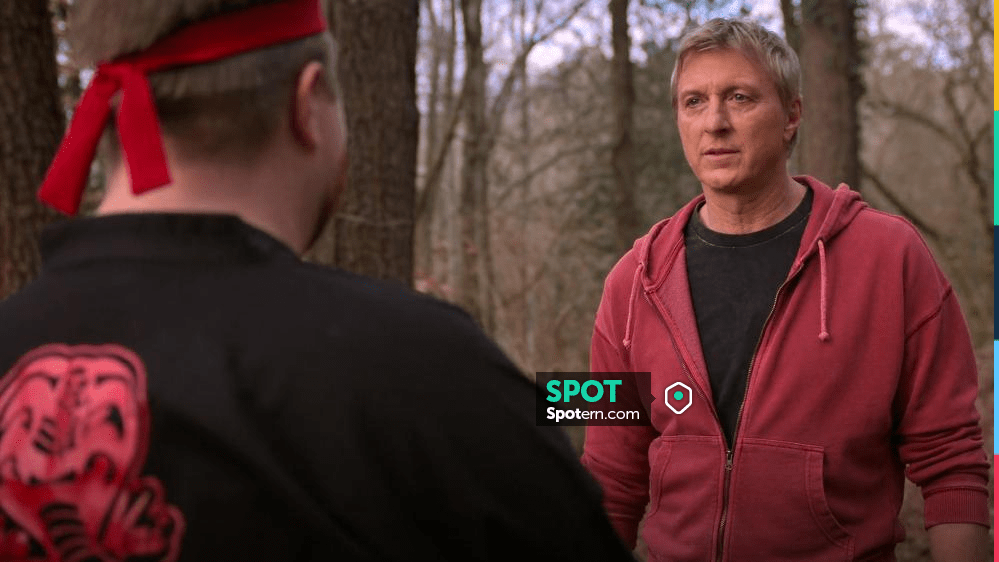 James Perse Vintage Zip Hoodie worn by Johnny Lawrence (William Zabka ...
