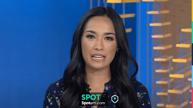 Cece Bouquet Print Blouse worn by Emilie Ikeda as seen in Today on July ...