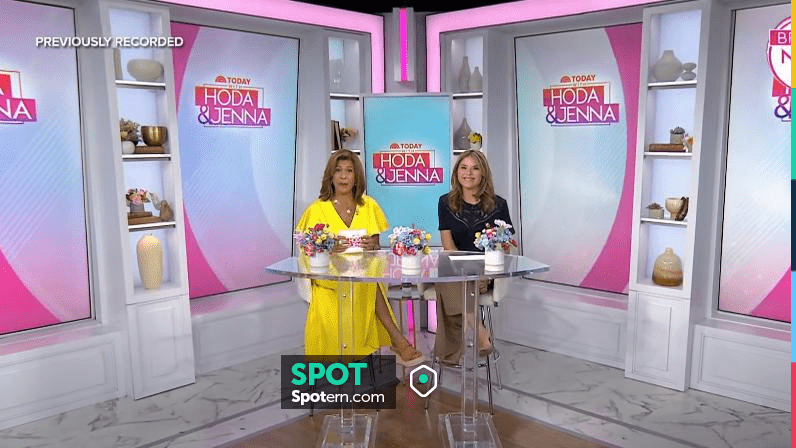 Veronica Beard Riya Woven Leather Wedge Sandals worn by Hoda Kotb as ...