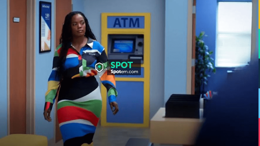 Túnica Staud Martha usada por Sabrina Hollins (Novi Brown) como se ve ...