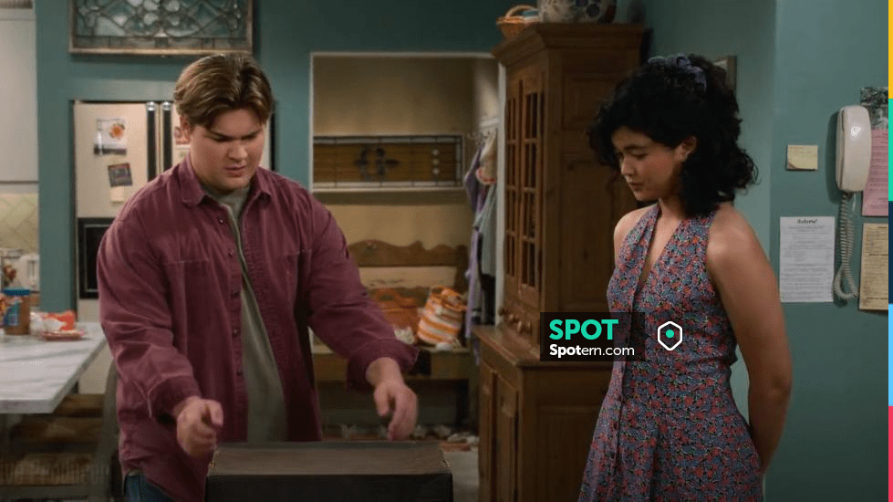 Vintage Floral Romper with Back Cut Outs worn by Nikki (Sam Morelos) as ...