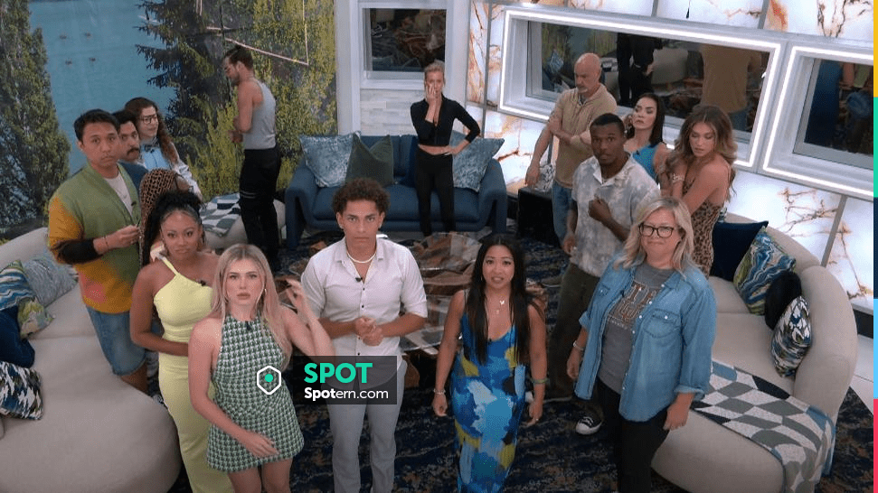 Zara Green Tweed Minidress worn by Leah as seen in Big Brother (S26E08 ...