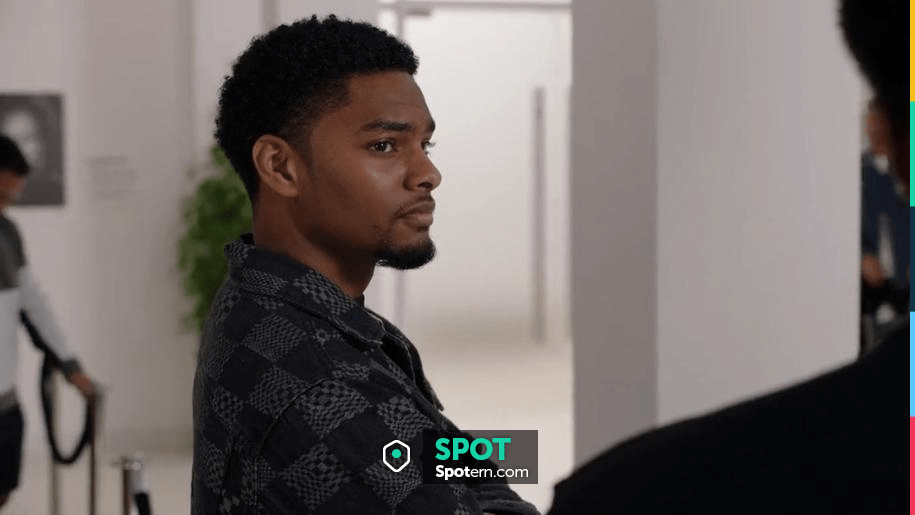 Louis Vuitton Women's Blue Distorted Damier Denim Jacket worn by Jessie ...