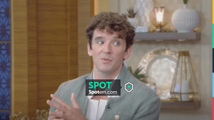 Orttu Star Neck Jacket worn by Michael Urie as seen in LIVE with Kelly ...
