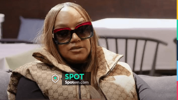 Gucci GG Canvas Padded Vest worn by Jackie Christie as seen in ...