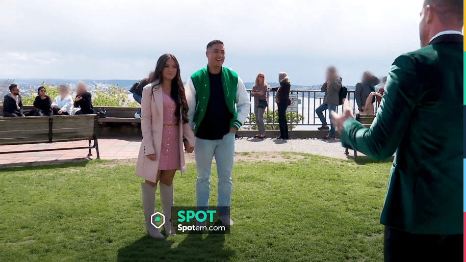 Steve Madden Bixby Boot In Sand Suede worn by Jenn Tran as seen in The ...