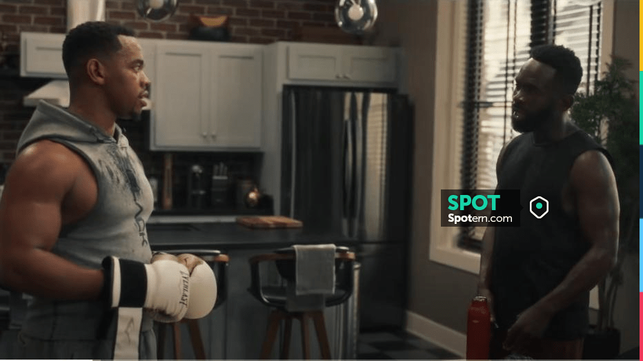 Alo Yoga Conquer Muscle Tank worn by Geoffrey Thompson(Jimmy Akingbola ...