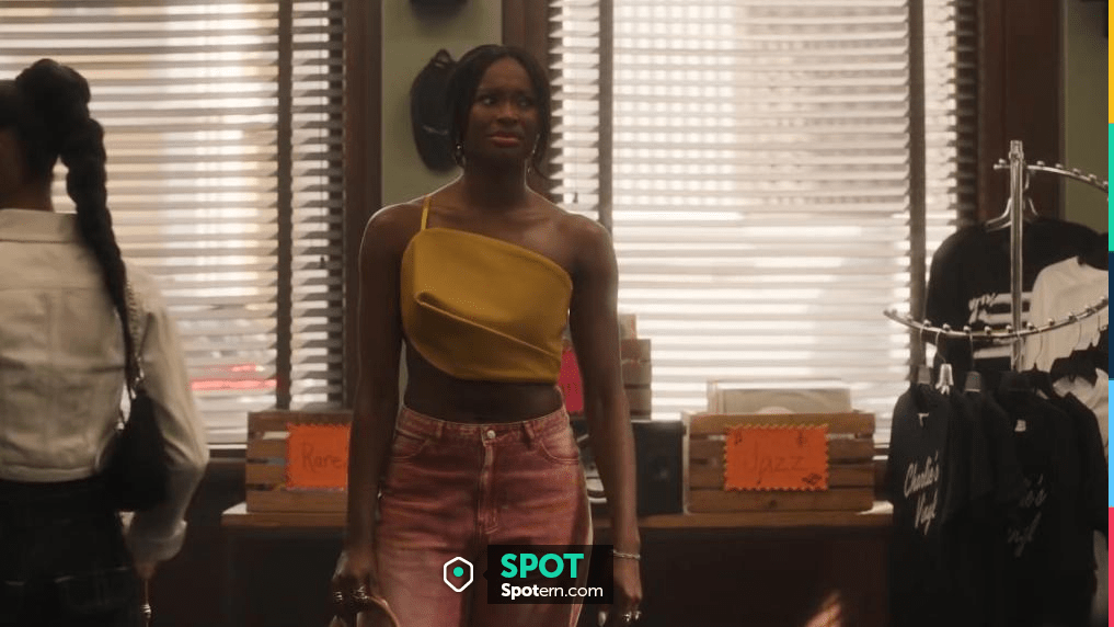 Hanifa Aster Acid Jeans worn by Hilary Banks (Coco Jones) as seen in ...