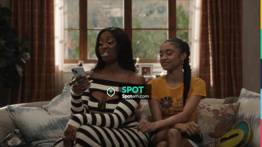 Nanushka Marnin Top worn by Hilary Banks (Coco Jones) as seen in Bel ...