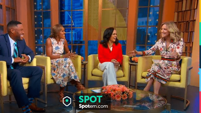 Jimmy Choo Patent Calfskin Lang Sandals worn by Robin Roberts as seen ...