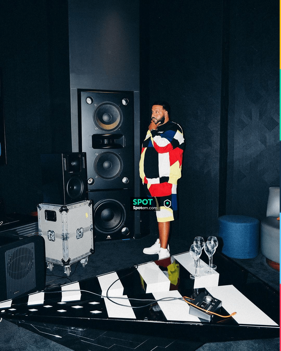 Louis Vuitton x America's Cup Colorblock Shorts worn by DJ Khaled on ...