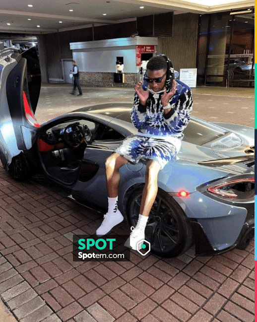 Nike Air Force 1 Low White portée par Rob49 sur le compte Instagram ...