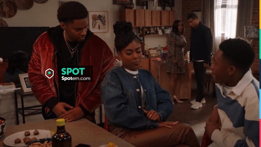 MNML Velour Bomber Jacket worn by Jessie 'JR' Raymond (Sylvester Powell ...