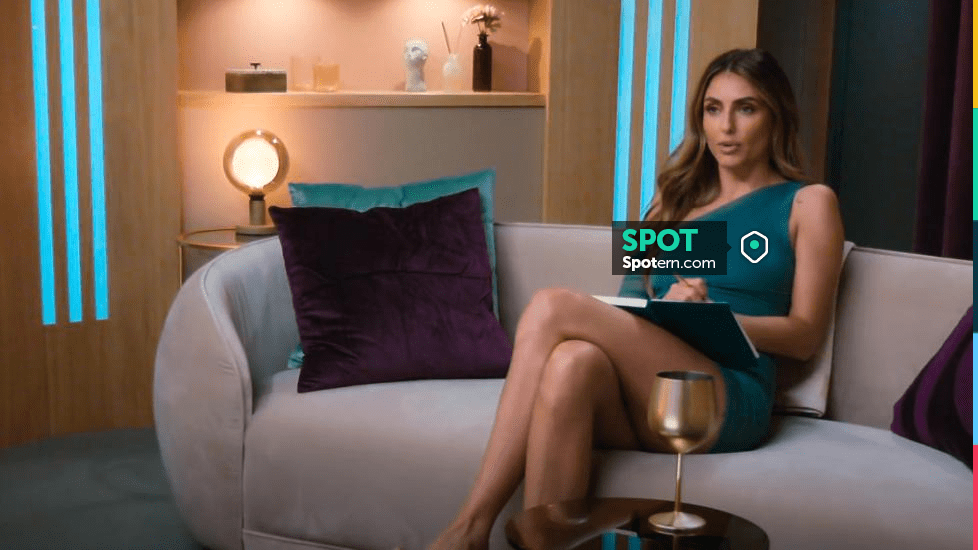 Fitted Asymmetrical Draped Organza Dress worn by Lisa Hendrie as seen ...