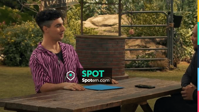 Designs Untitled Zebra Mens Button Up Shirt worn by Parker Preston ...