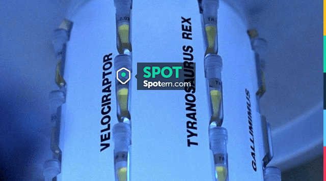 The capsule that contains the DNA of a Tyranosaurus Rex in Jurassic ...