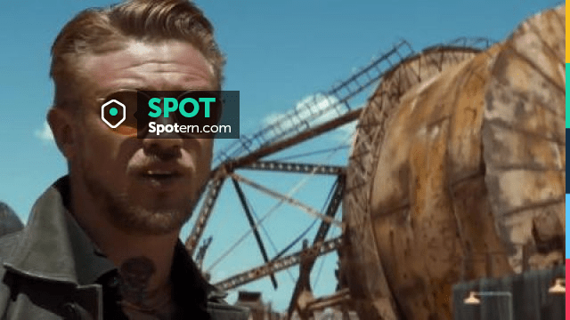 Gold Sunglasses worn by Pierce (Boyd Holbrook) as seen in Logan | Spotern