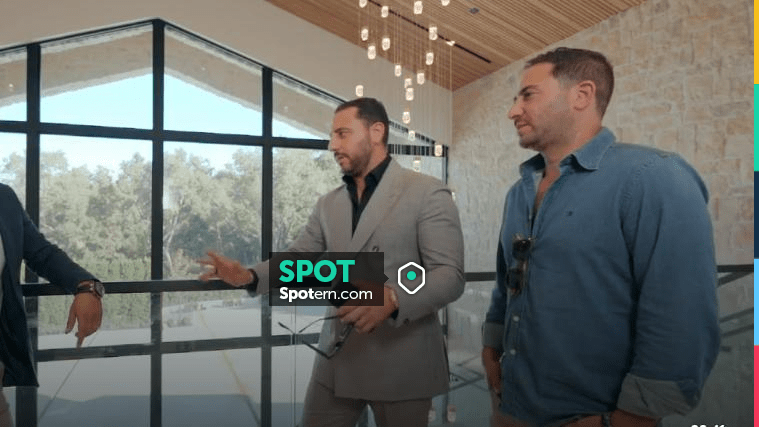 Boss Slim-Fit Double-Breasted Suit in Check worn by Josh Altman as seen ...