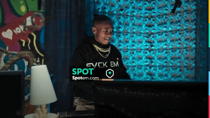 Fvck Em Black Hoodie worn by Kyrie (Cruz Flateau) as seen in Kold x ...