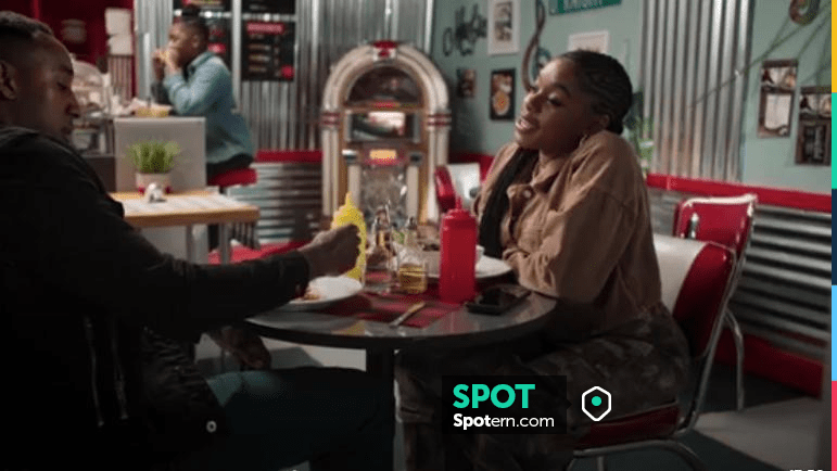 Fashion Nova Bree Camo Stretch Cargo Jean - Olive/combo worn by Windy ...