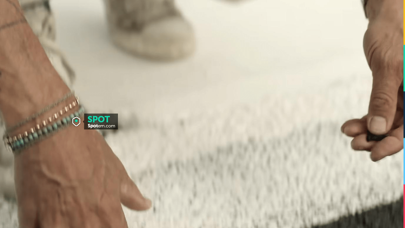 F1 Movie Wardrobe: Brad Pitt is wearing beautiful blue and sterling Bracelet to portray Sonny ...